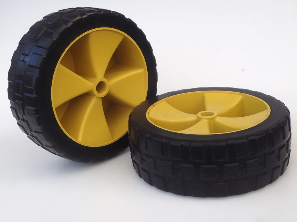 9 3/4" Large Sand Trolley Wheels | 245mm Diameter
